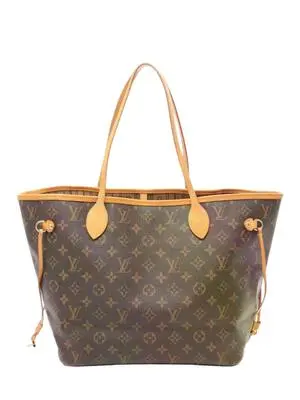 LOUIS VUITTON Monogram Canvas Neverfull Mm Tote Bag - Brown