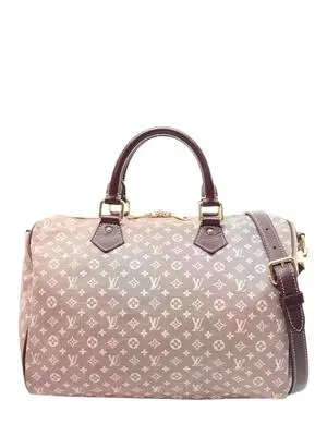 LOUIS VUITTON Speedy Bandouliere 30 Monogram Idylle Canvas Tote Bag - Red
