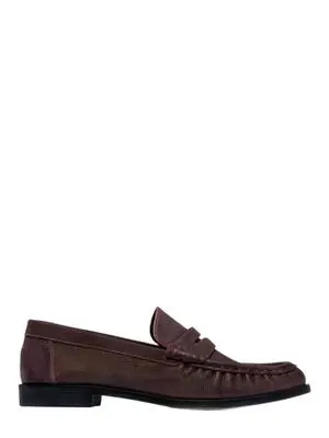 Bernardo Tilda Leather Loafers - Brown