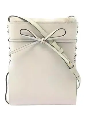 Loewe Ikebana Whipstitch Shoulder Bag - White