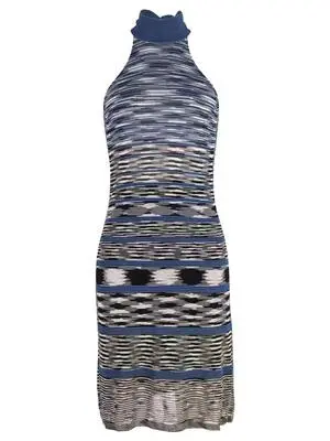 Missoni Printed Halter Neck Dress - Blue