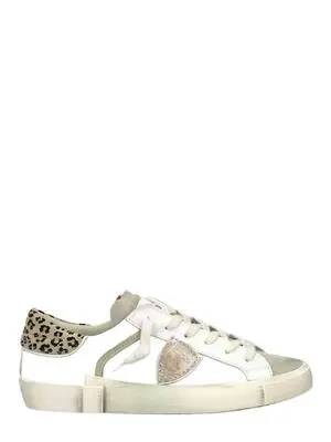 Philippe Model Prsx Leopard-print Sneakers - White