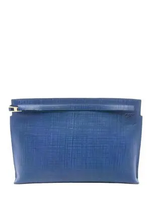 Loewe 2000s Anagram T Pouch Clutch Bag - Blue