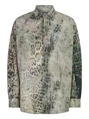 Roberto Cavalli Leopard-print Shirt - Neutrals