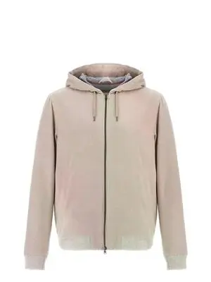 Herno Resort Drawstring Hoodie - Neutrals