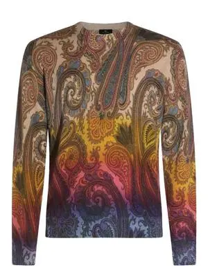 ETRO ETRO Paisley-Print Wool Sweater