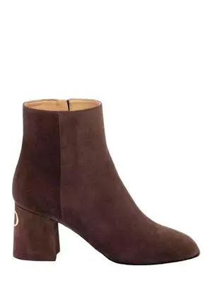 Valentino Garavani Fawcette Suede Ankle Boots - Brown