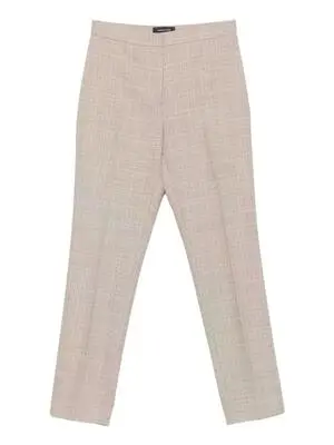 Fabiana Filippi Textured Slim-fit Trousers - Neutrals