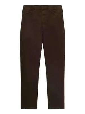 LEMAIRE Straight-leg Cotton Trousers - Brown
