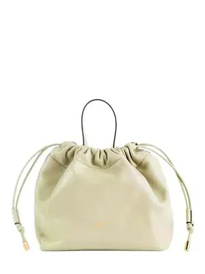 Chloé Small Icons Drawstring Nappa Leather Bucket Bag - Green