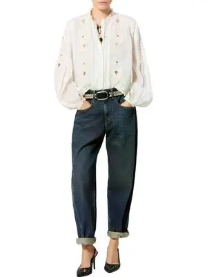 Isabel Marant Étoile ISABEL MARANT Oriane Barrel-Cut Jeans Blue