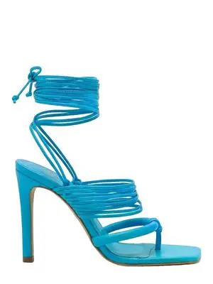 AMIR SLAMA Multi-strap Tie-fastening Sandals - Blue
