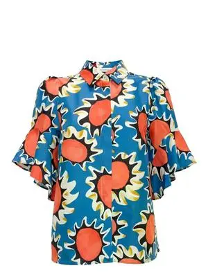 ODEEH Odeeh Floral Print Shirt