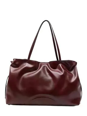 Tory Burch Ella Logo-debossed Tote Bag - Brown
