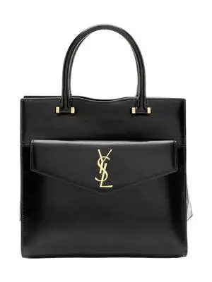 Saint Laurent Monogram Uptown Tote Bag - Black