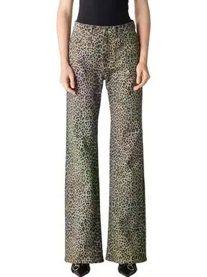R13 Jane Jean Cheetah-print Jeans - Neutrals