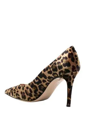 GIANVITO ROSSI Gianvito Leopard-print Velvet Heeled Pumps
