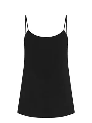 Alberta Ferretti Spaghetti-strap Sleeveless Top - Black