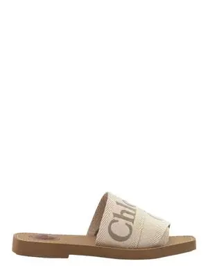 Chloé Woody Flat Mules - Neutrals