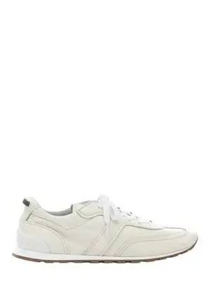 Brunello Cucinelli Grained Leather Sneakers - Neutrals