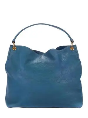 Prada Large Vitello Daino Tote Bag - Blue