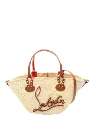 CHRISTIAN LOUBOUTIN 2020s Mini Cabata Two-way Handbag - Neutrals
