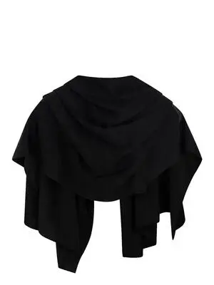CAYET Debora Draped Cape - Black