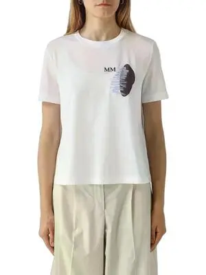 Max Mara Logo-print Short-sleeve T-shirt - White