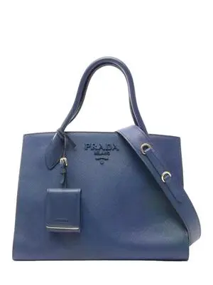 Prada Saffiano Leather Handbag - Blue