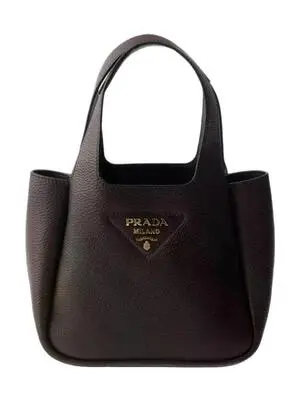 Prada Liaison Mini Leather Handbag - Brown