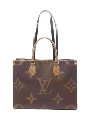 LOUIS VUITTON Onthego Mm Monogram Tote Bag - Brown