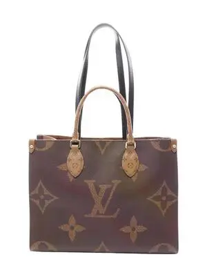 LOUIS VUITTON Louis Vuitton OnTheGo MM Monogram Tote Bag Brown