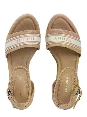 Tommy Hilfiger Wedge Espadrilles With Ankle Strap - Neutrals