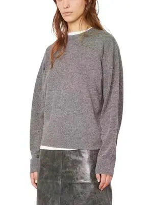 Officine Générale Crew Neck Long Sleeve Sweater - Grey