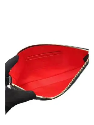 CHRISTIAN LOUBOUTIN 2020s Loubila Leather Shoulder Bag - Black
