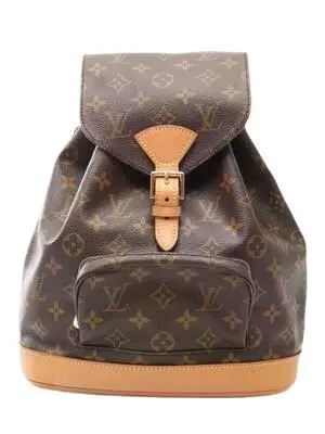 LOUIS VUITTON 1998 Mm Montsouris Monogram Canvas Backpack - Brown