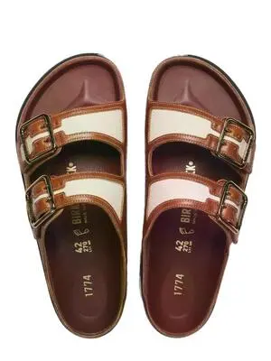 BIRKENSTOCK Arizona Bold Canvas Sandals - Brown