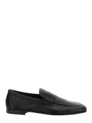 TOD'S Monogram Penny Loafers - Black