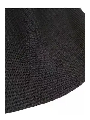 Celine Ribbed Knit Triomphe Cardigan - Black