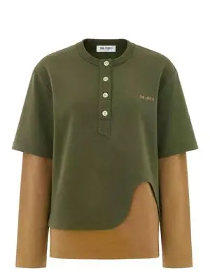 Attico Logo Layered Sweater - Green