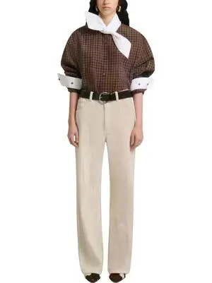 Marni Corduroy Flared Trousers - Neutrals