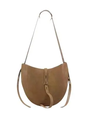 MINOBOSSI Small Lizzie Suede Shoulder Bag - Neutrals