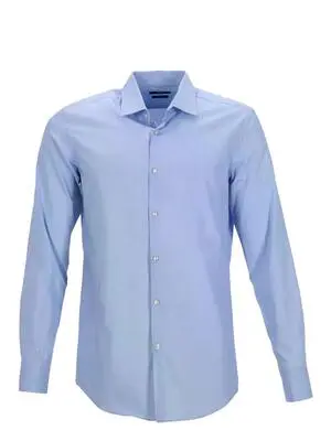 BOSS Slim-fit Cotton Shirt - Blue