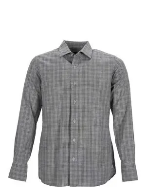 TOM FORD Check-print Shirt - Grey