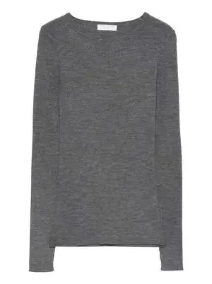 Majestic Filatures Ribbed Wool Top - Grey