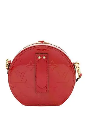 LOUIS VUITTON 2019 Monogram Vernis Boite Chapeau Shoulder Bag - Red