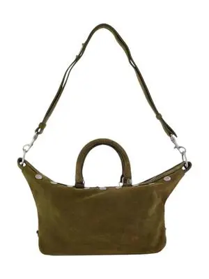 MARGESHERWOOD Dumpling Studded Suede Tote Bag - Green