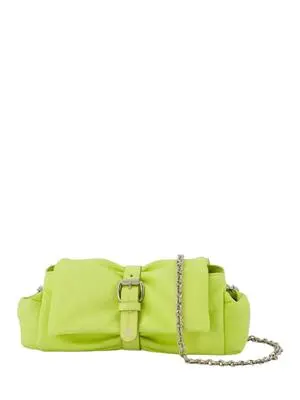 VIVIENNE WESTWOOD Hazel Treasure Leather Clutch Bag - Green