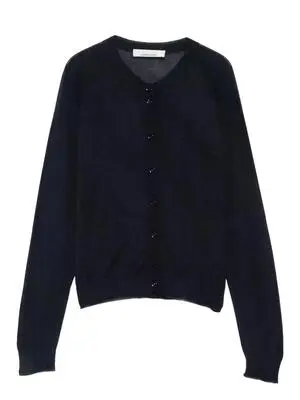 Liviana Conti Fine-knit Cardigan - Blue