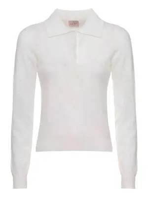 EMME Sequin-embellished Polo Shirt - White